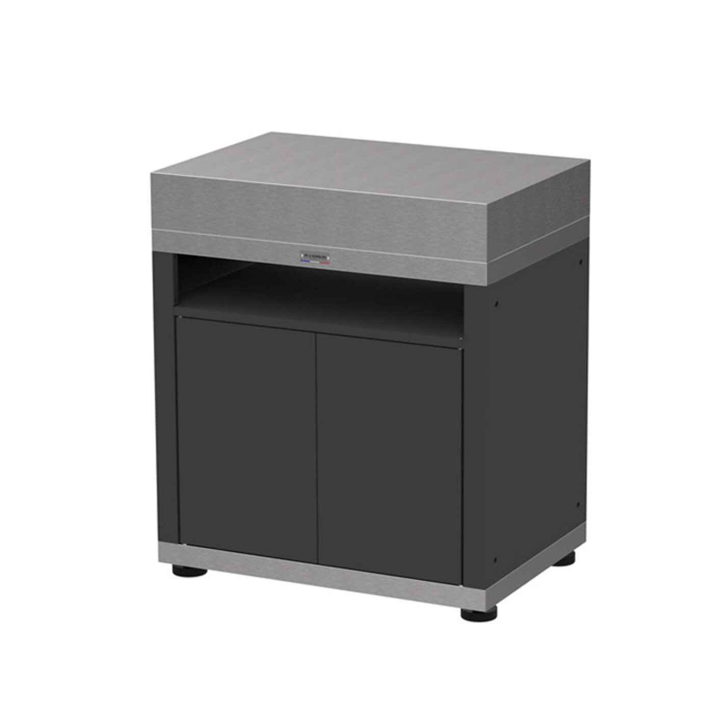 Meuble tablette DUO inox Le Marquier 80 x 55 cm