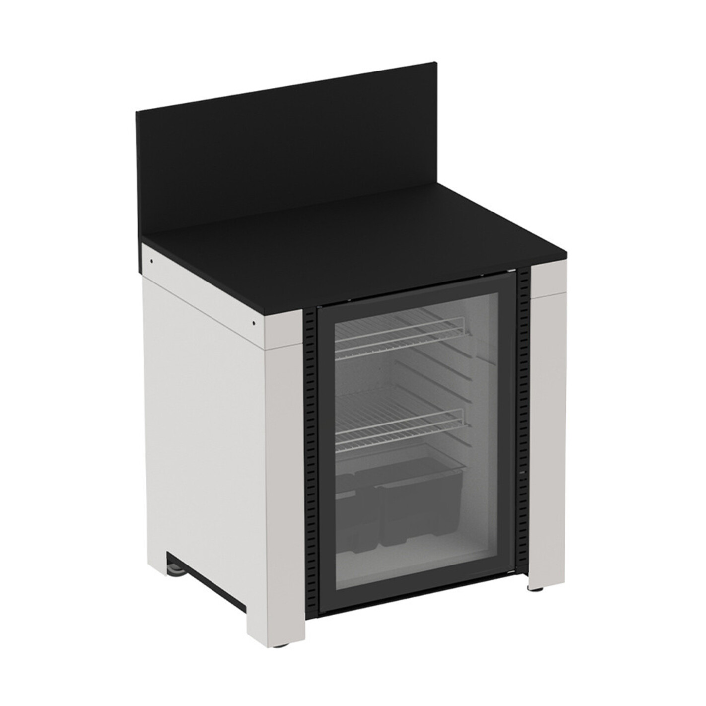 Meuble Modulo pour Frigo 115 L en inox ENO