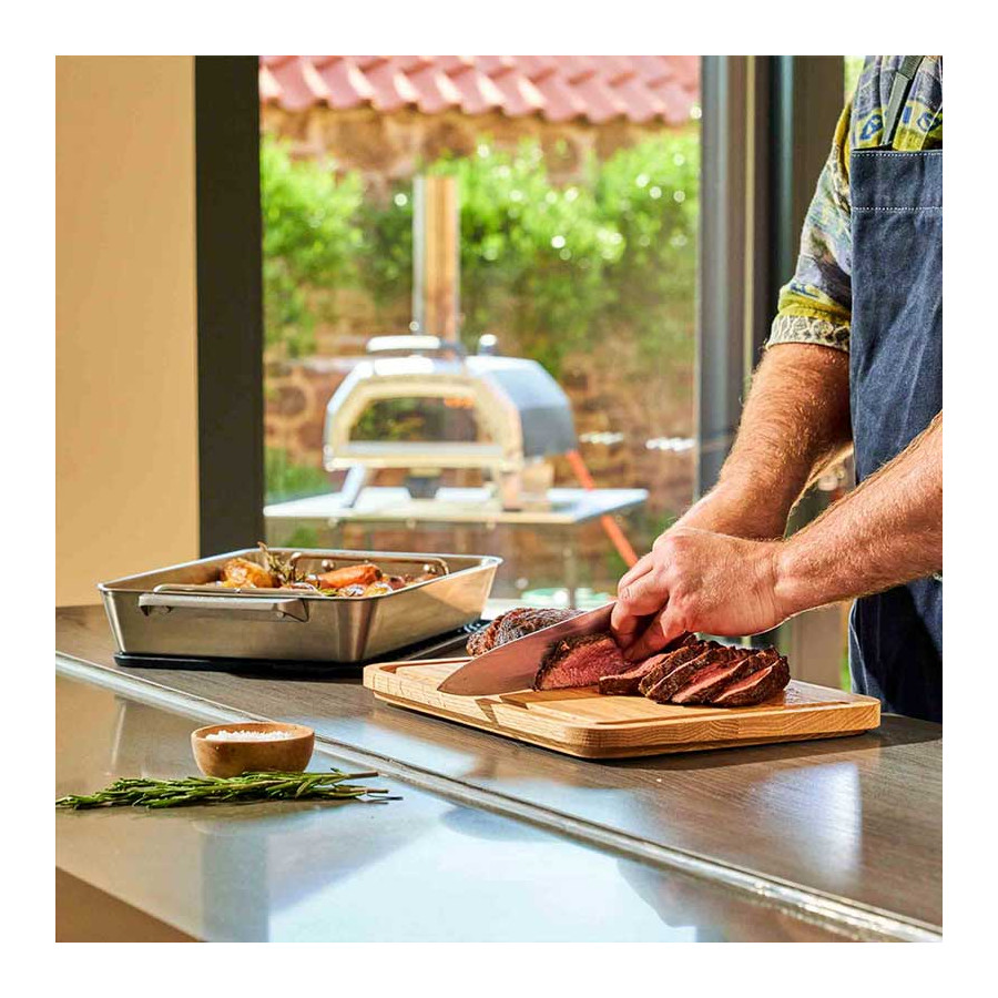 Plat à rôtir Ooni large inox pour four à pizza Koda 2 Max