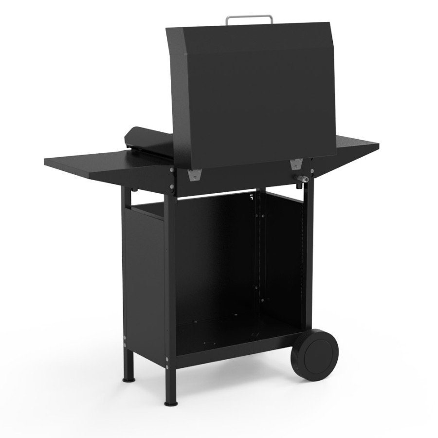 Pack plancha gaz Origin 60 noir Forge Adour + capot + chariot