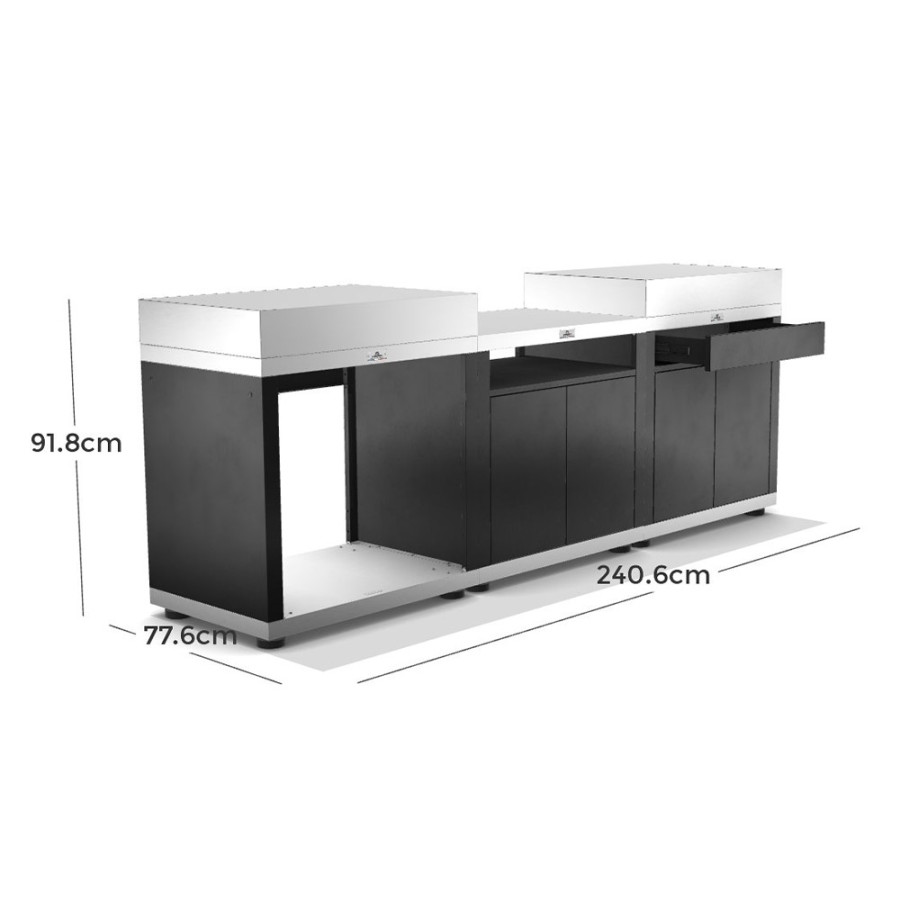 Cuisine extérieure en ligne Le Marquier DUO 3 meubles