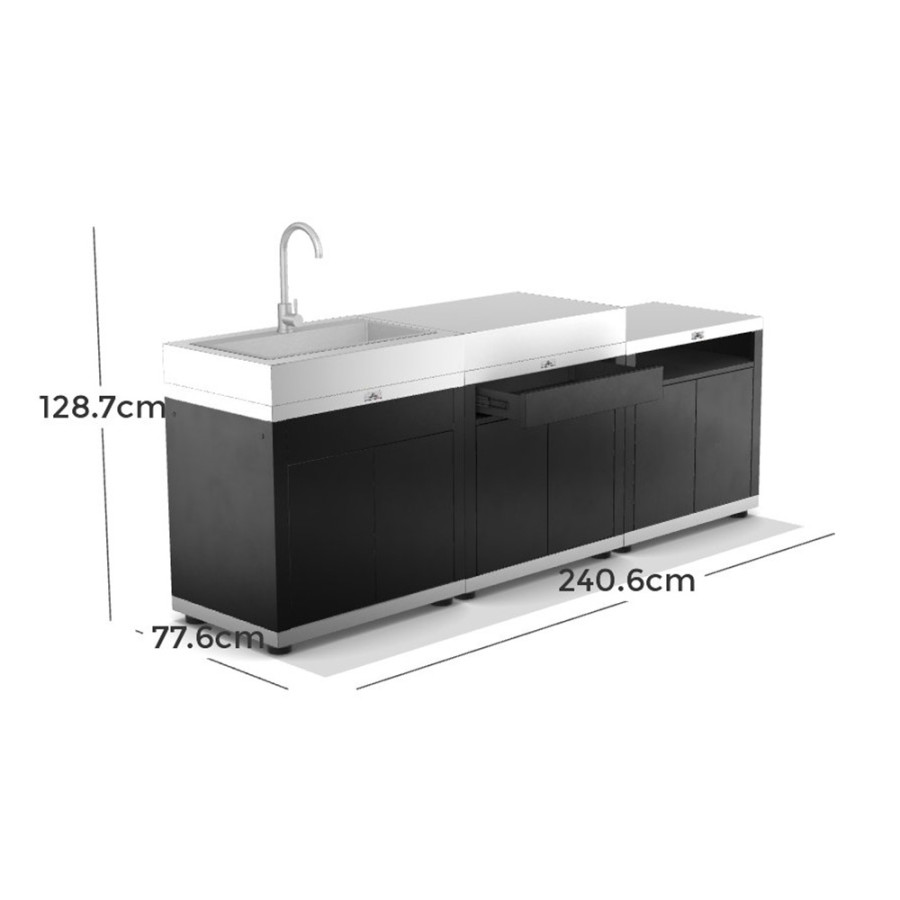 Cuisine extérieure Standard Le Marquier 3 modules DUO