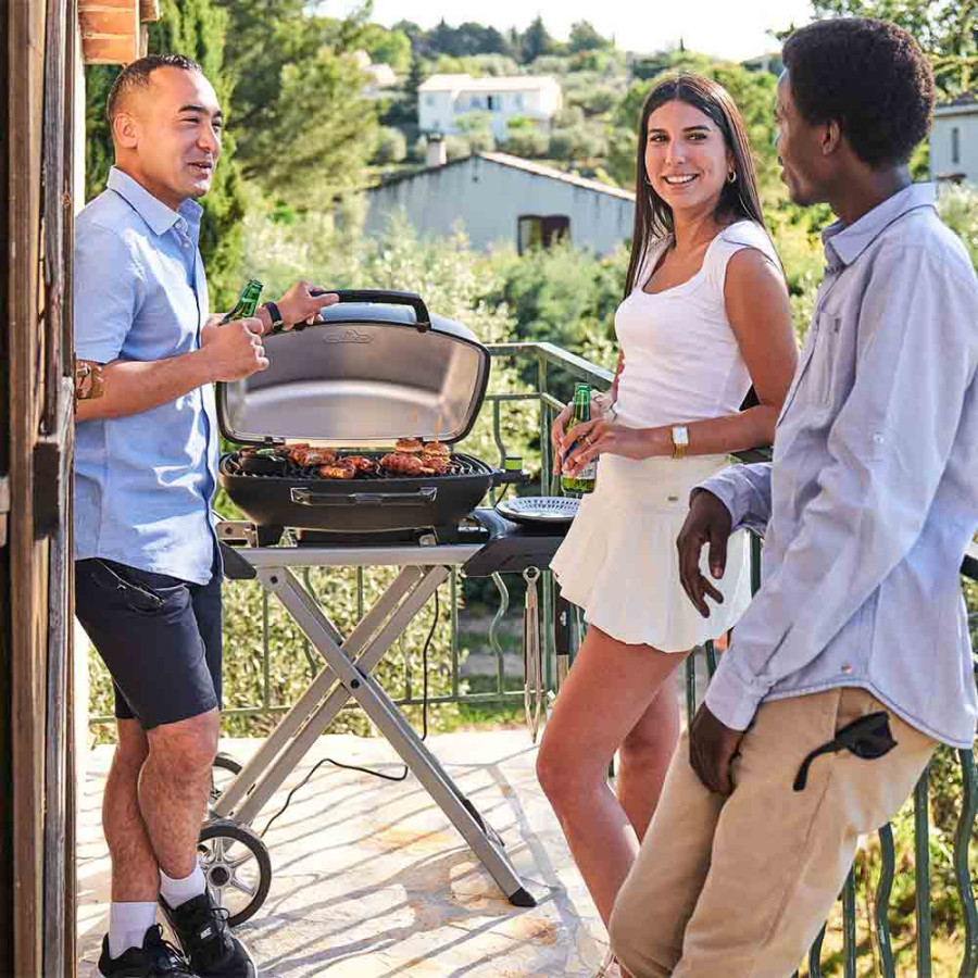 Barbecue électrique Napoléon Travel Q PRO 285 EX sur chariot